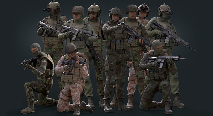 Modular soldier Pack1 | Fab