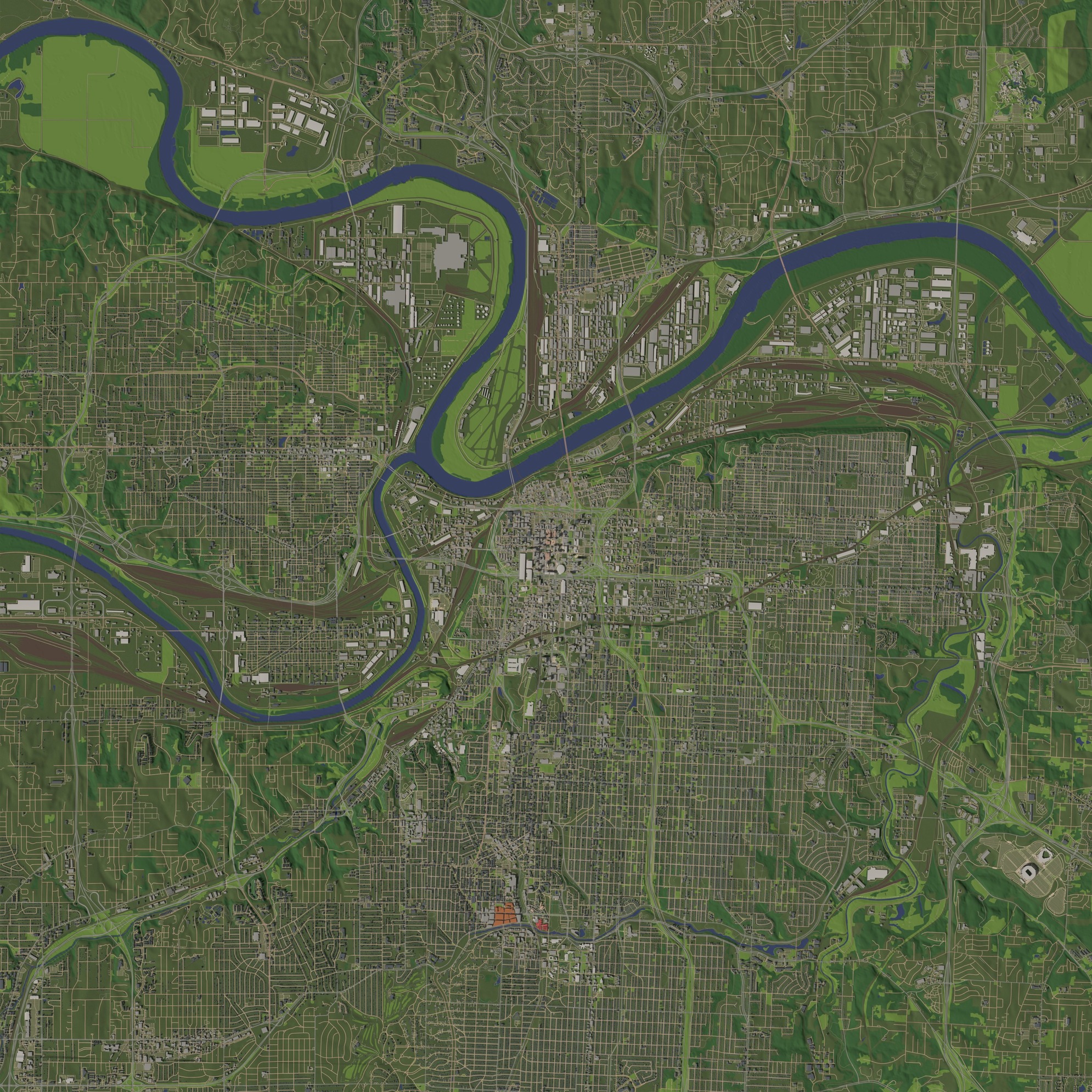 Kansas City Missouri USA - aerial scene | Fab