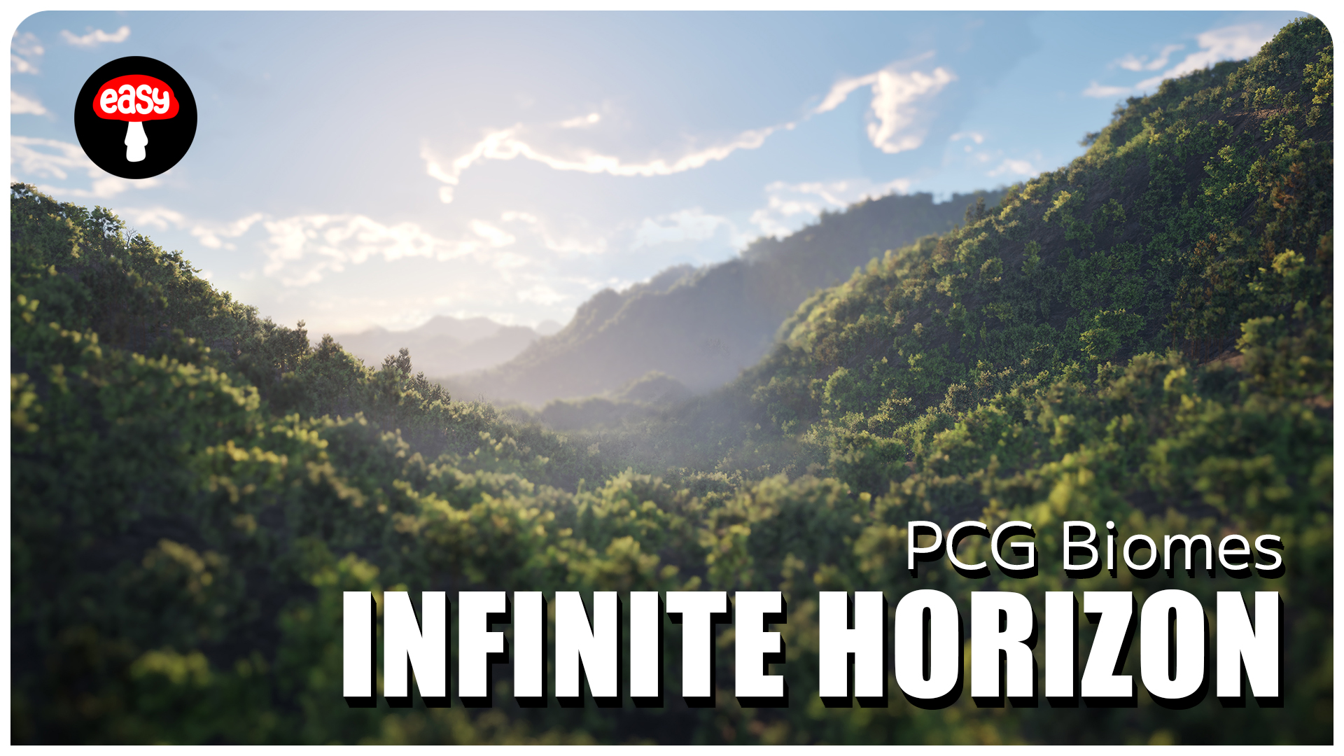 Distant Mountains & Smooth Hills - Background Landscape | Fab