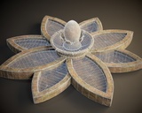 Medieval Floral Egg Waterfountain | Fab