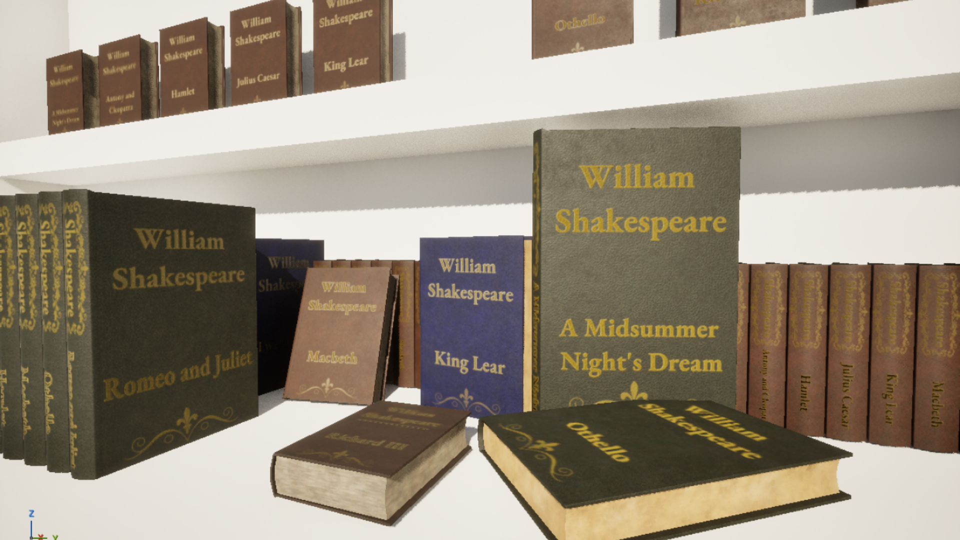 Classic Library Books: Vintage Shakespeare Set (UE5 PBR) | Fab