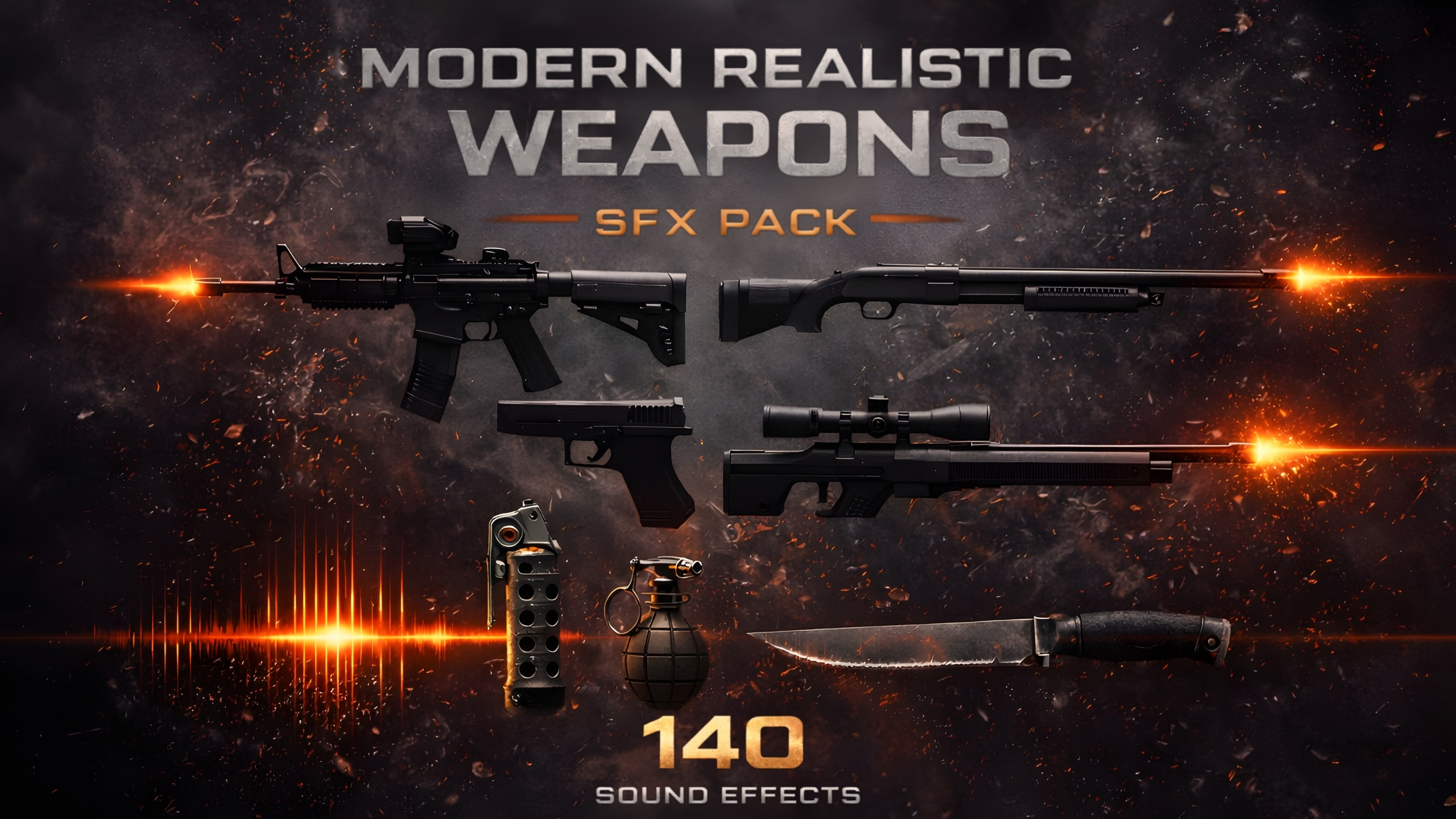 Modern Realistic Weapons SFX Pack | Fab