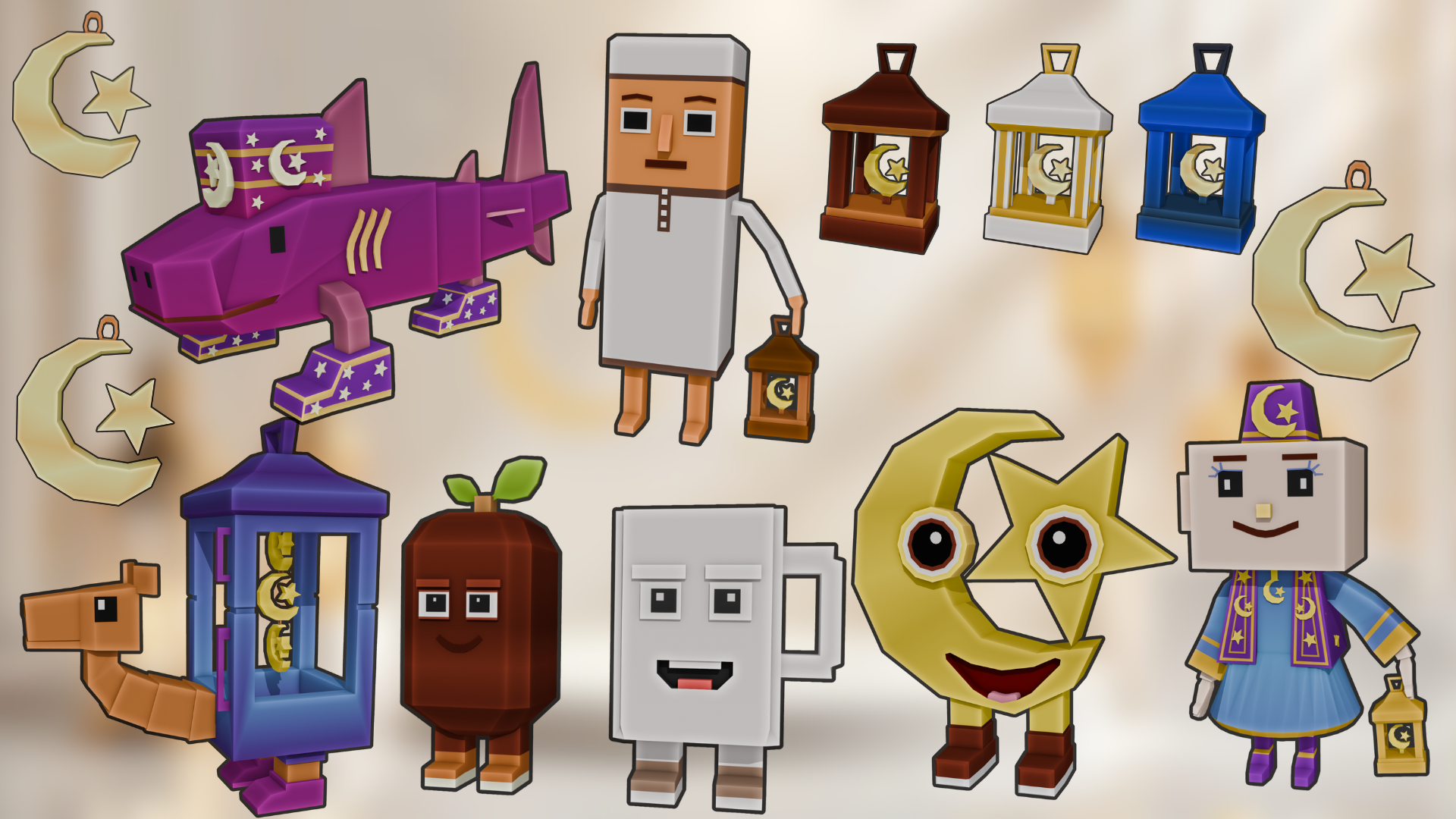 Italian Brainrot Meme Animated Characters Ramadan Pack | Fab