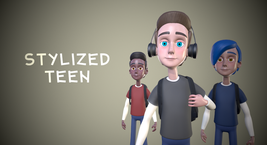 Stylized Teen Boy | Fab