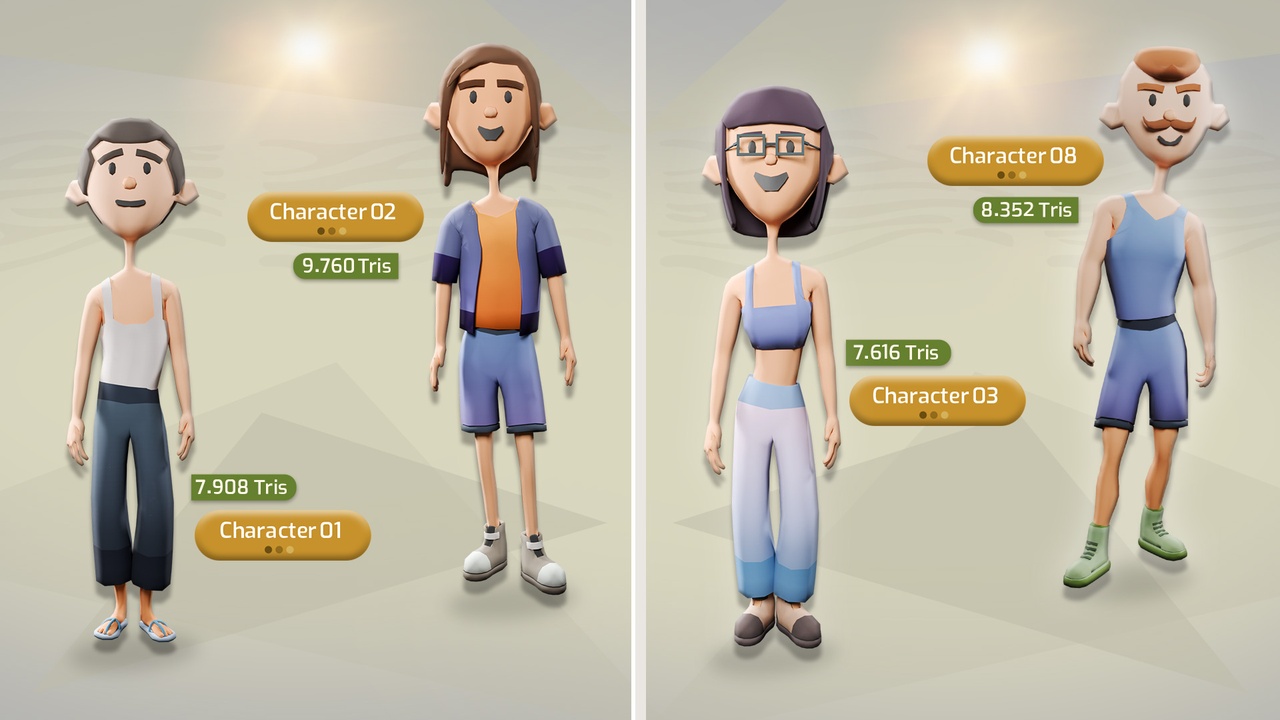 Lowpoly Character Collection 2 | Fab