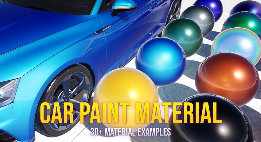 Car Paint Materials and Interactive UI Set | Fab