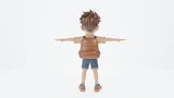Stylized Explorer Boy Character – T-Pose | Game Ready 3D Model ...