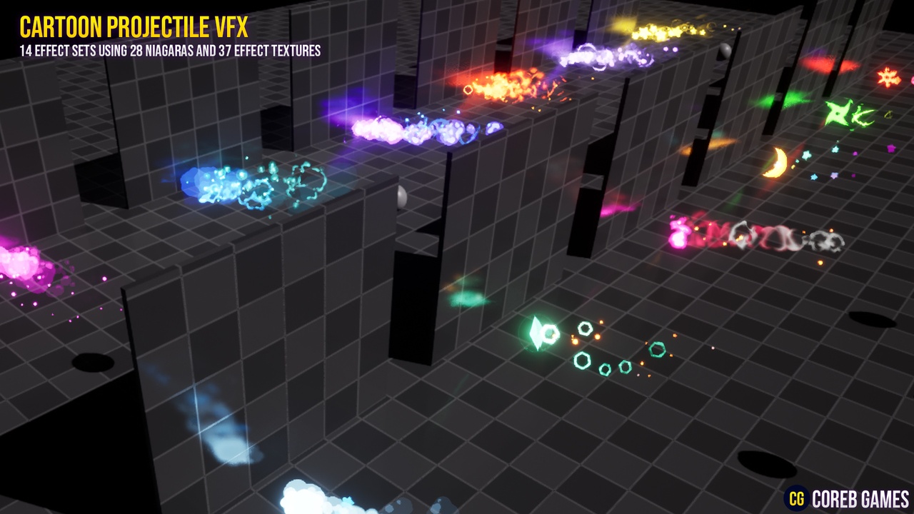 Cartoon Style Projectile VFX Pack | Fab