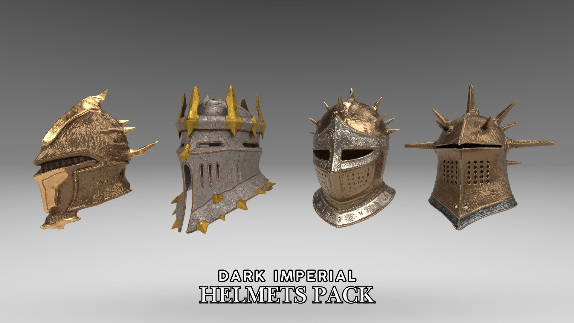 Dark Imperial Spiked Helmets Pack | Fab