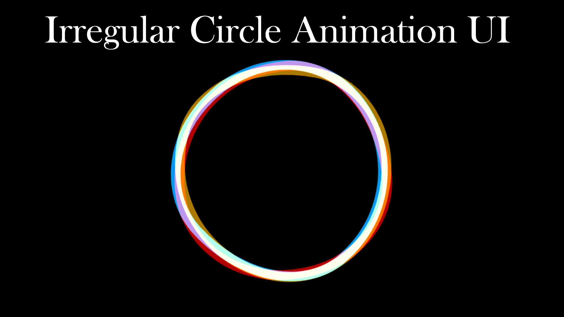 Irregular Circle animation UI | Fab