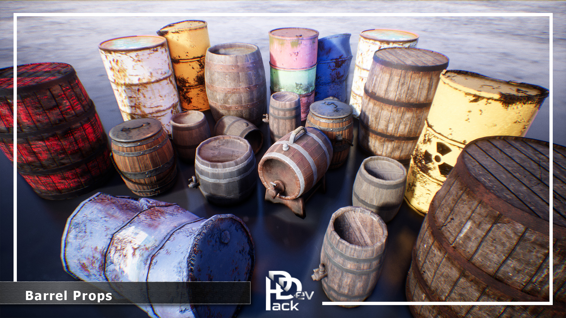 Barrel Props / 13+ Assets | Fab