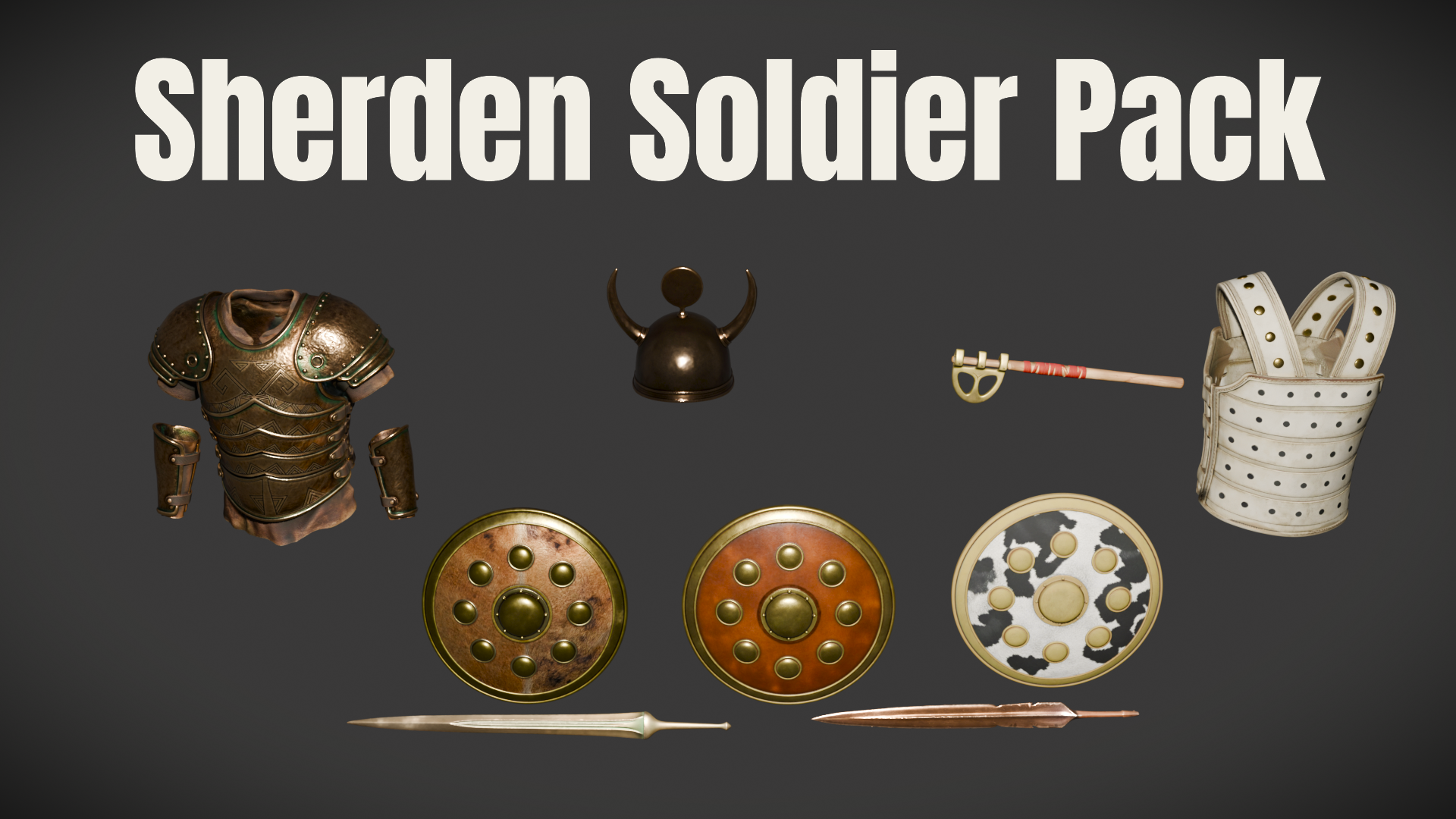 Sherden Soldier Pack – Bronze Age Warrior Assets | Fab