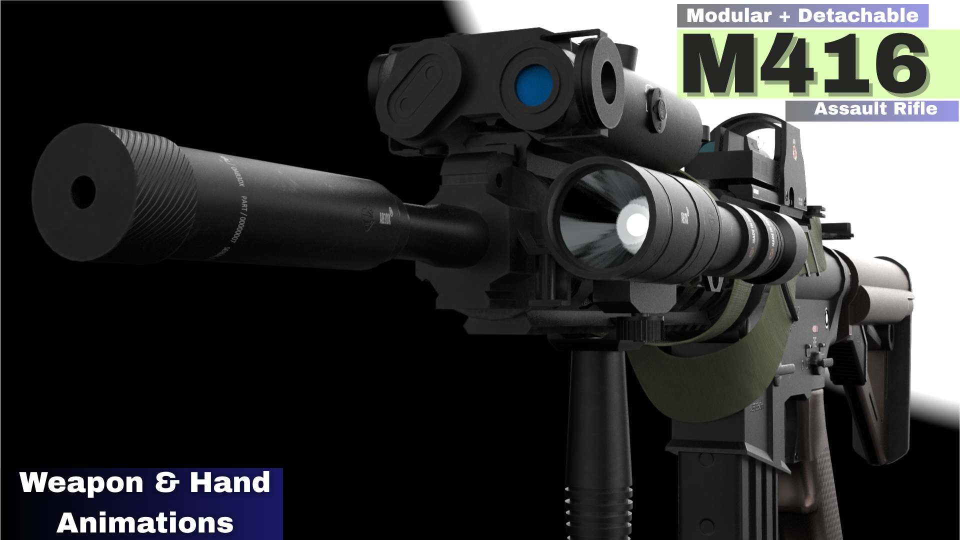 m416 weapon (Fps - Tps) | Fab
