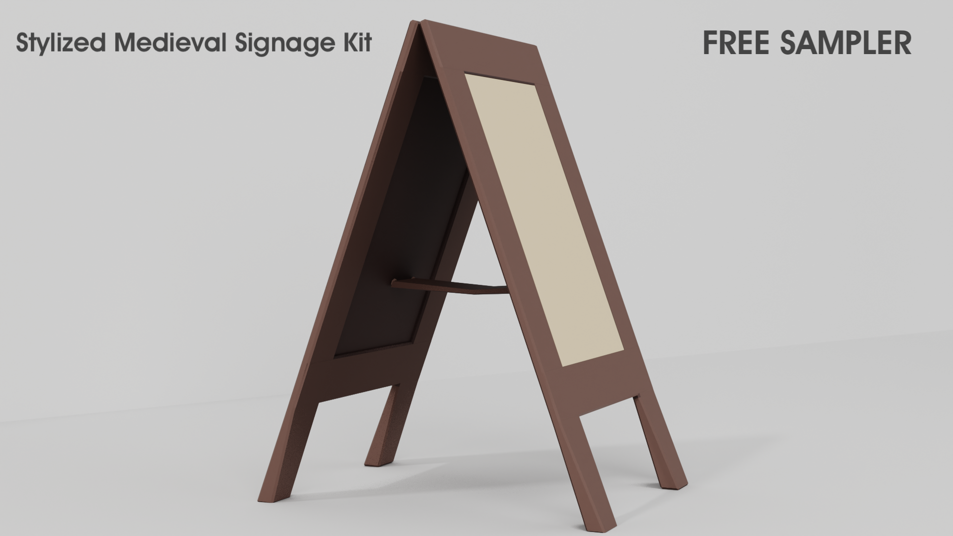 Stylized Medieval Signage Kit A-Frame Sign Sampler (Free) | Fab
