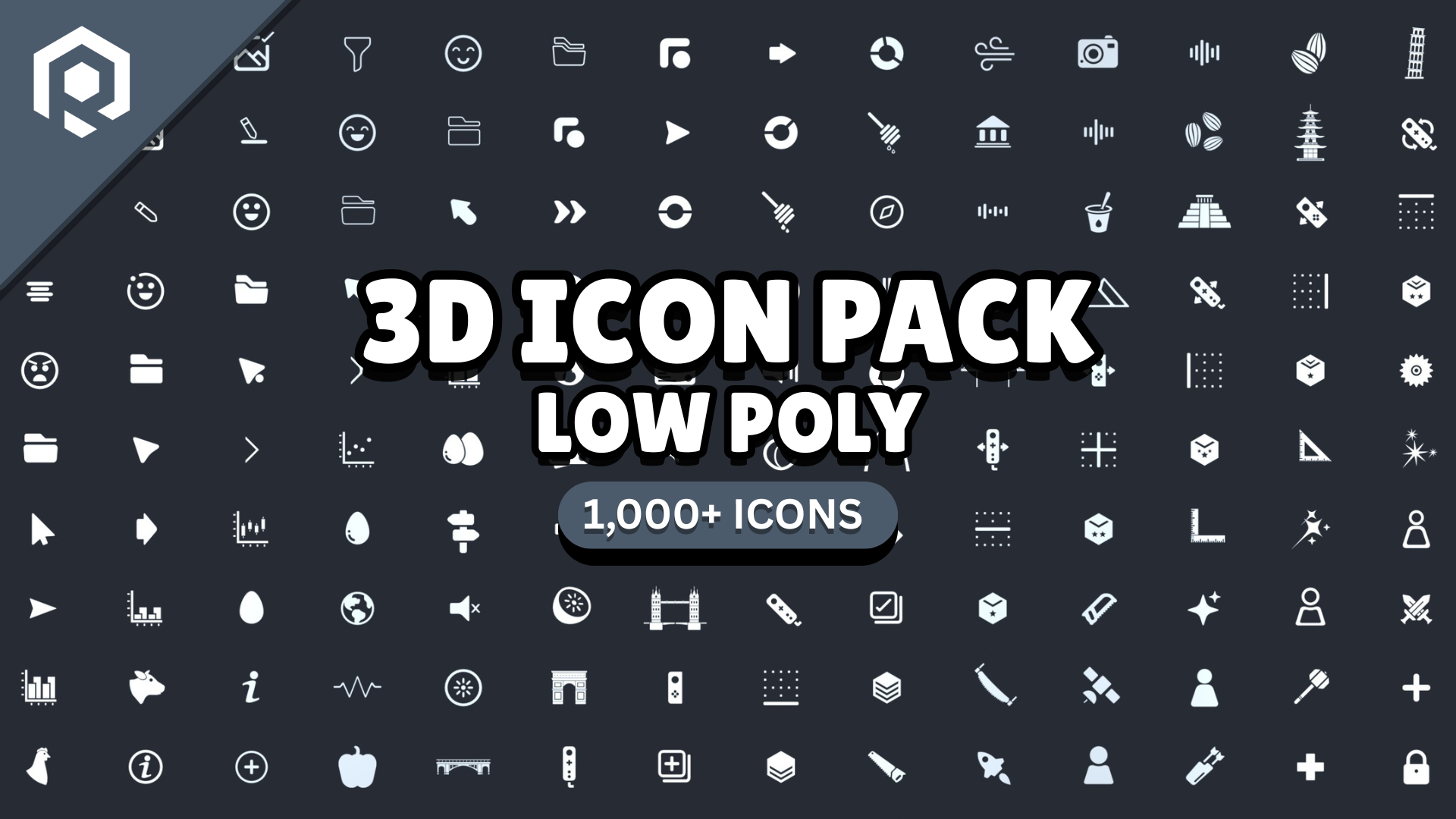 Low Poly 3D Icons - Pack | Fab