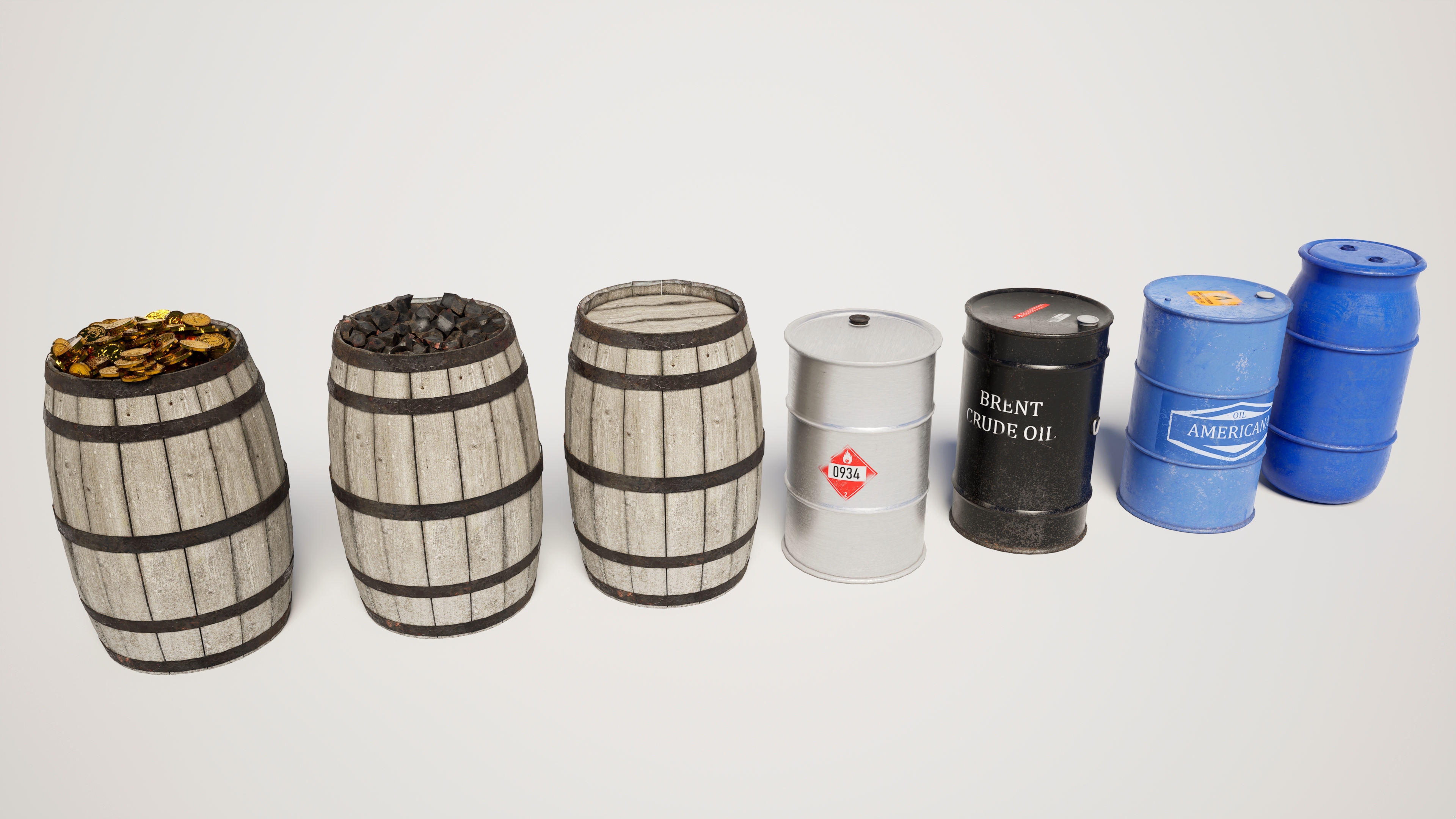 Industrial Barrel Props Pack | Fab