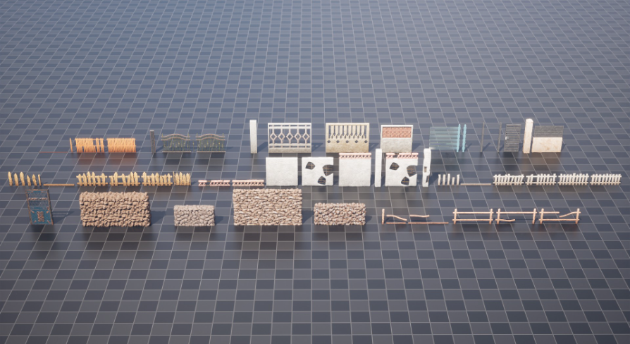 Realistic Fences Pack 5 | Fab