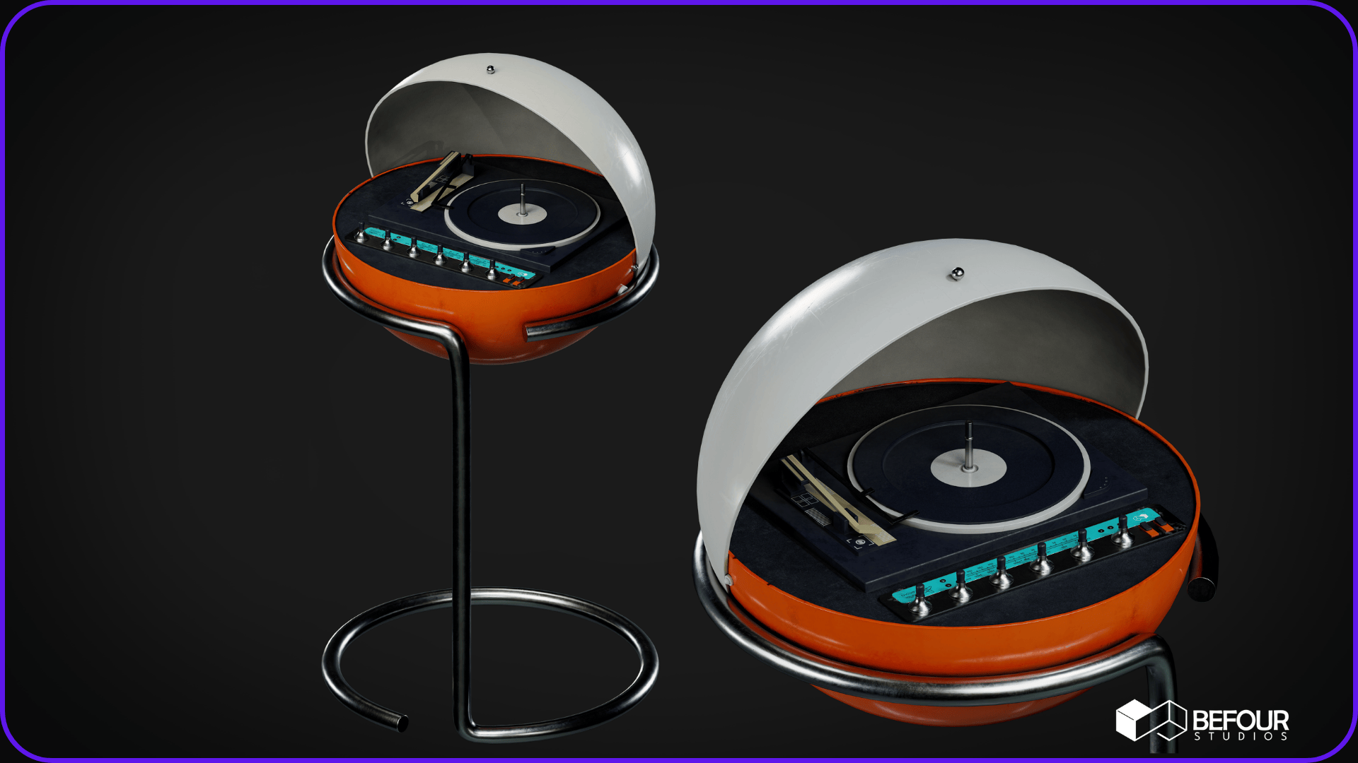 Retro Orbit Record Player | Fab