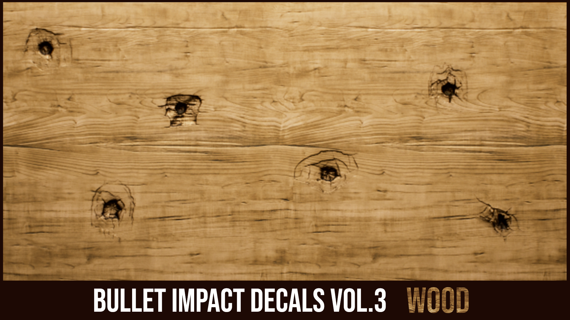 Bullet Impact Decals Vol. 3 - Wood | Fab