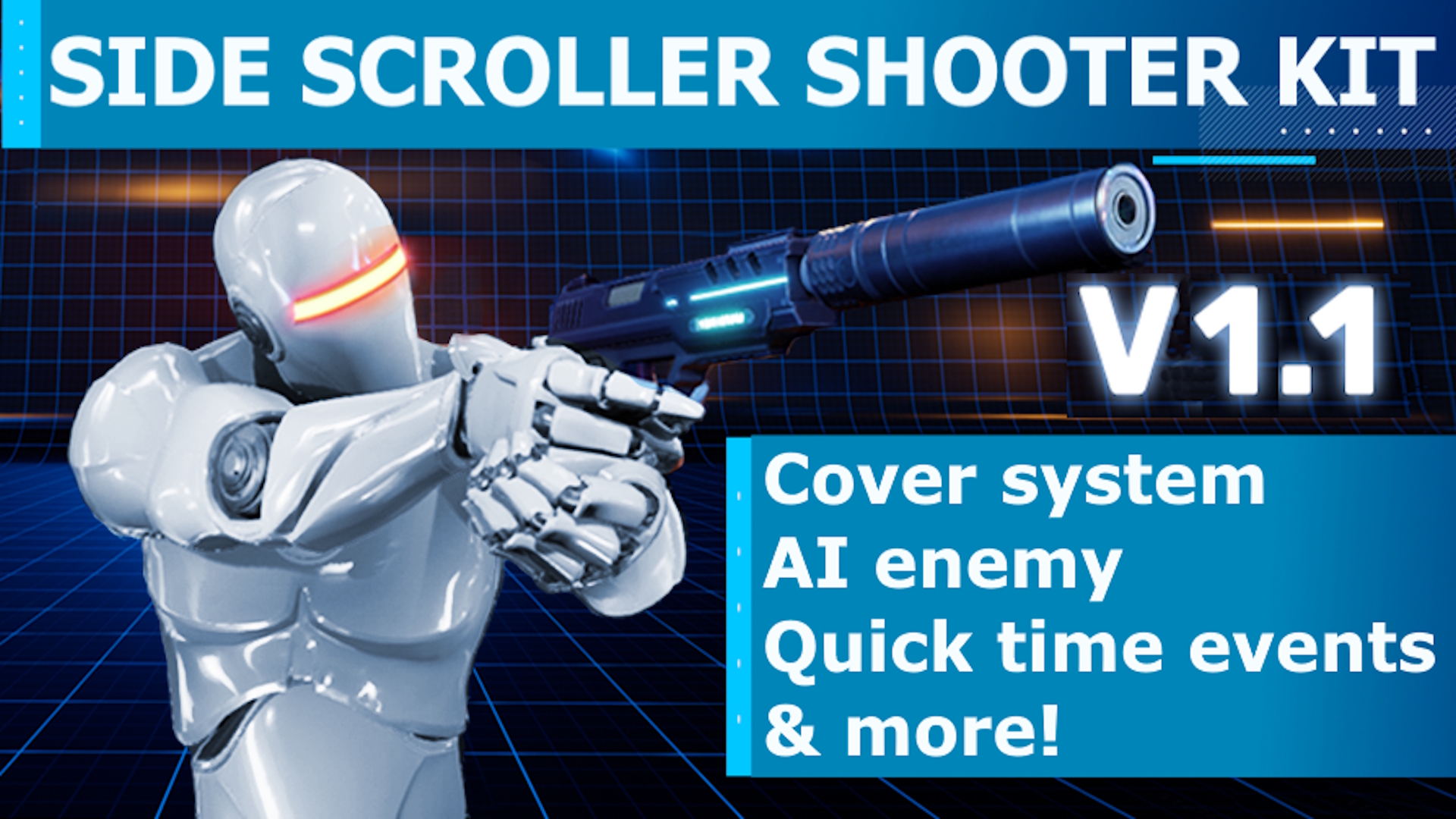 Side Scroller Shooter Kit v1.1 | Fab