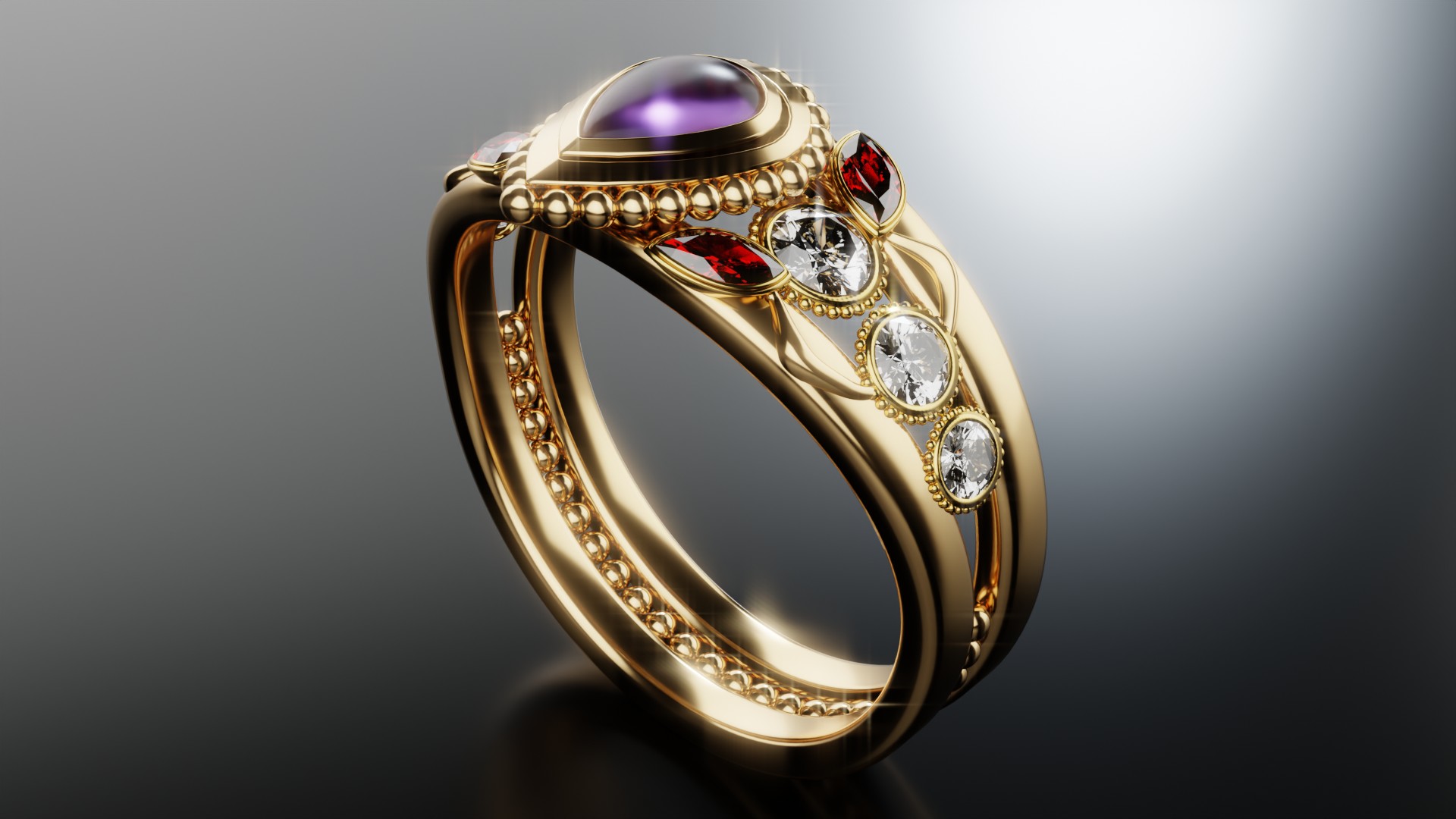 Royal Gem Ring | Fab