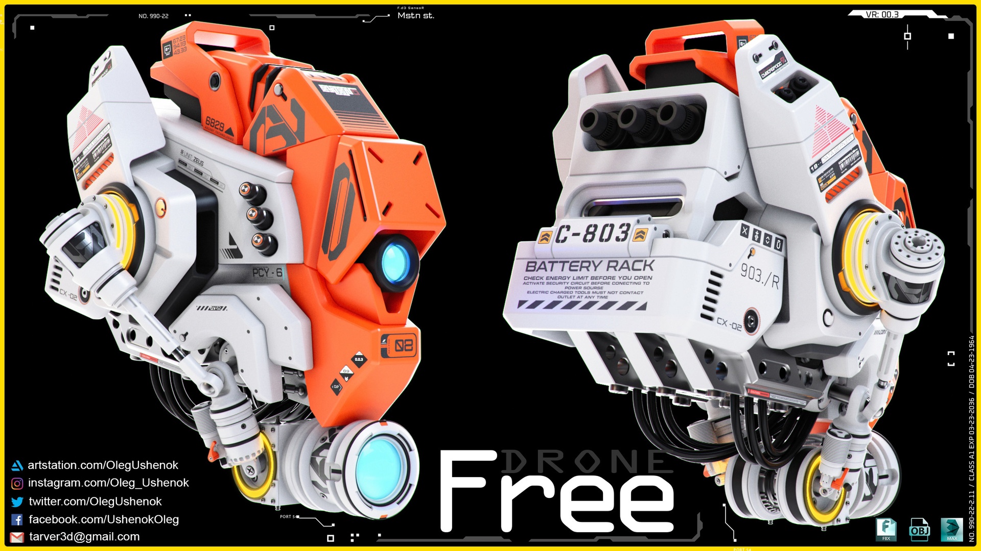 FREE SciFi Drone | Fab
