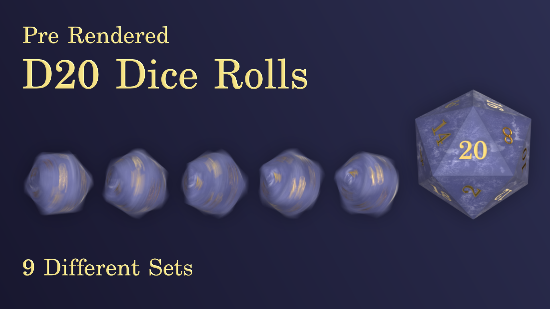 D20 Dice Roll Animations | Fab