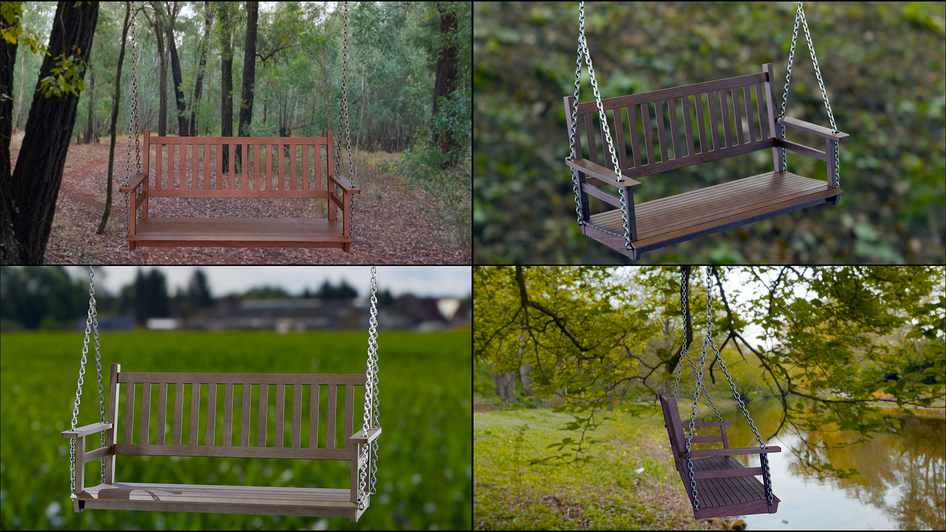 Wooden Swing Bench | Fab