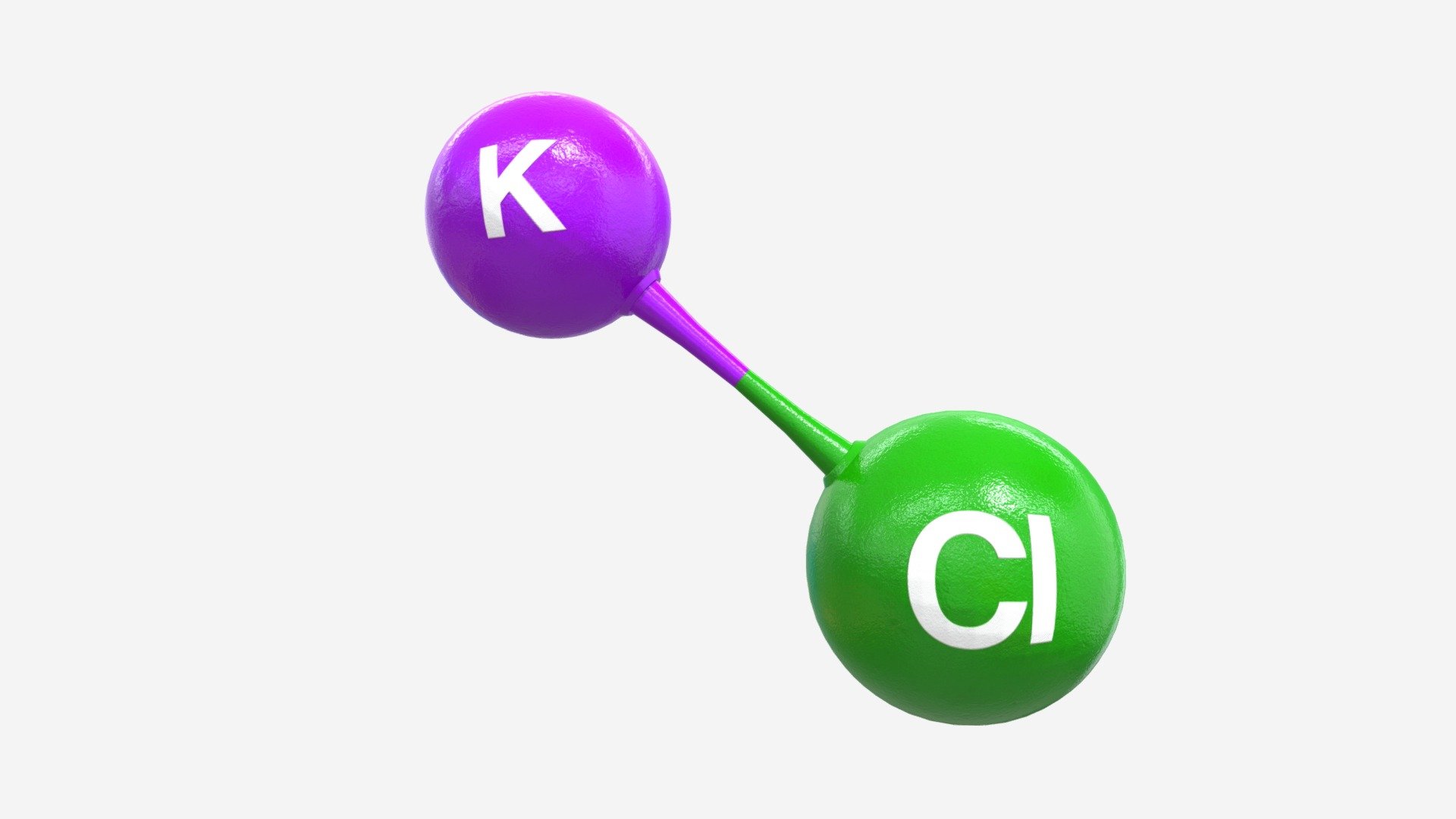Potassium Chloride Molecule