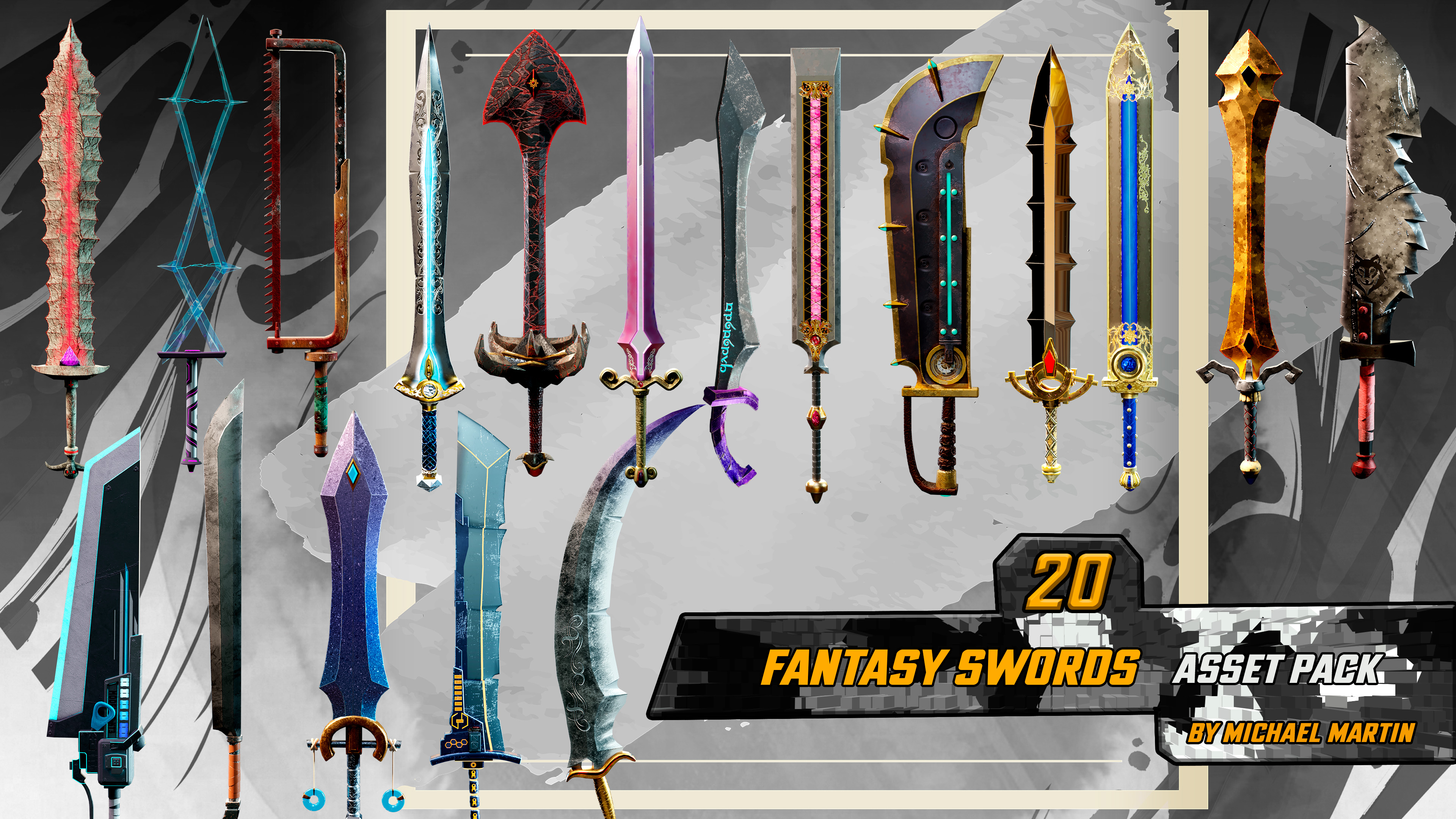 Fantasy Sword Pack – Enchanted Blades for Epic Adventures | Fab
