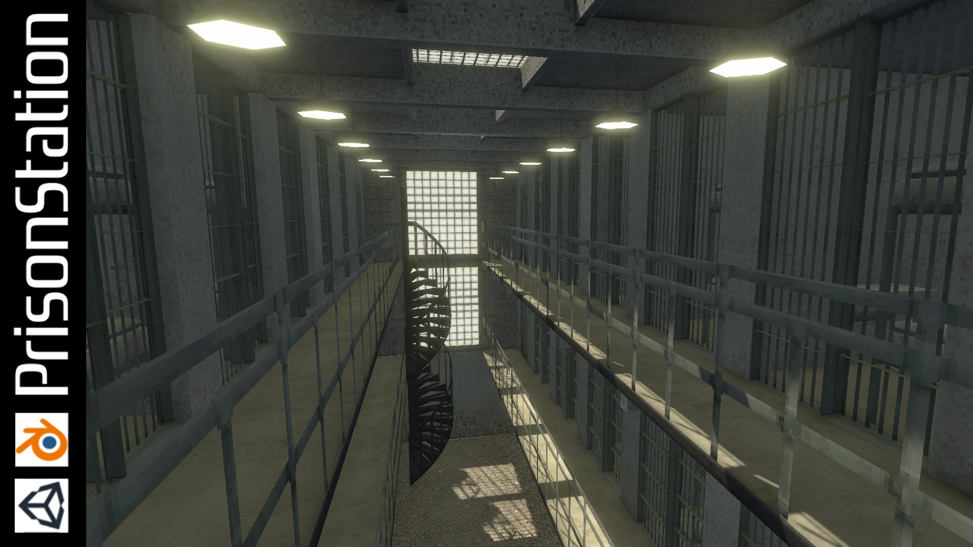 Old Prison - low-poly PSX style | Fab