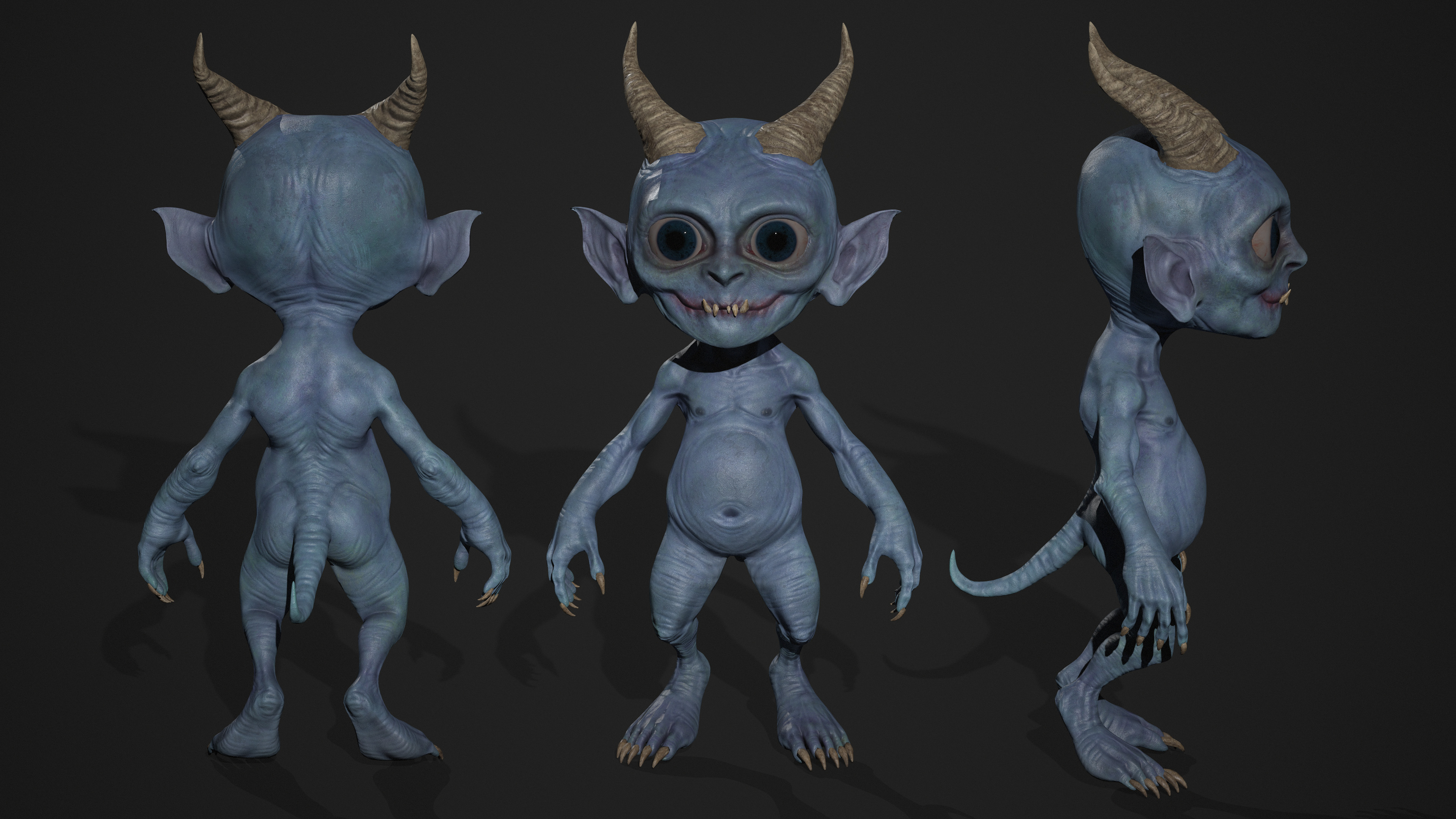 Game Ready Rigged Demon Character Download - Asset Unreal