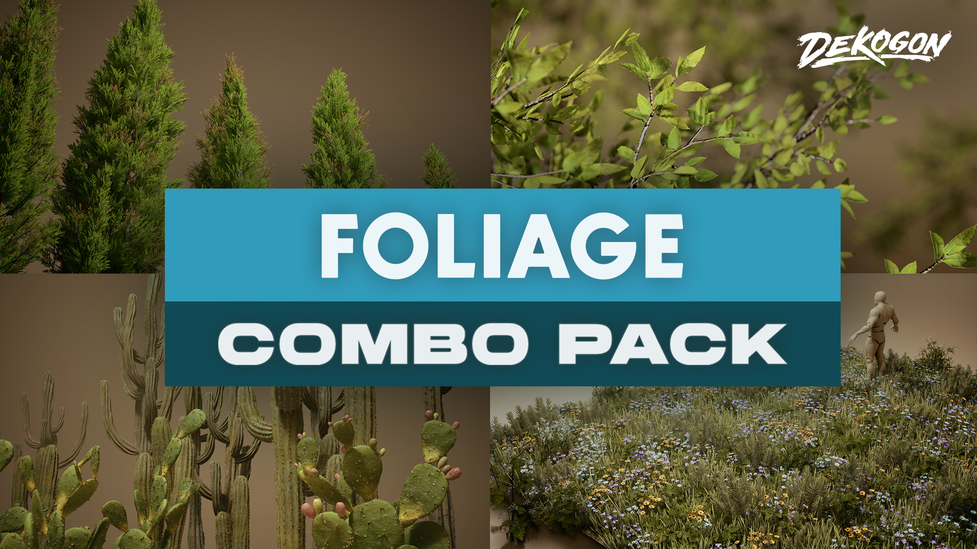 Foliage COMBO PACK VOL 1-29 (600+ Foliage Meshes) | Fab