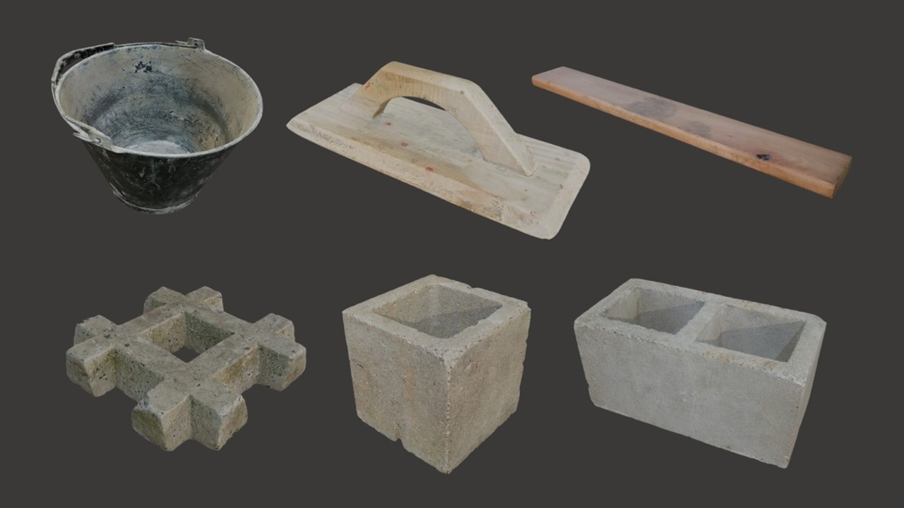 Construction Materials & Tools Pack - Professional 3D Scan Bundle | Fab