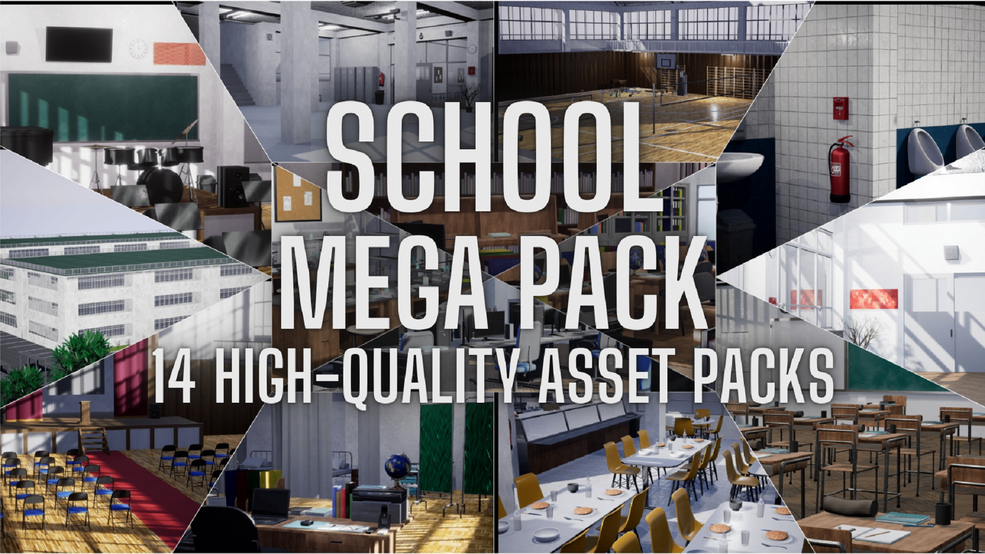School Mega Pack – 14 High-Quality Asset Packs | Fab
