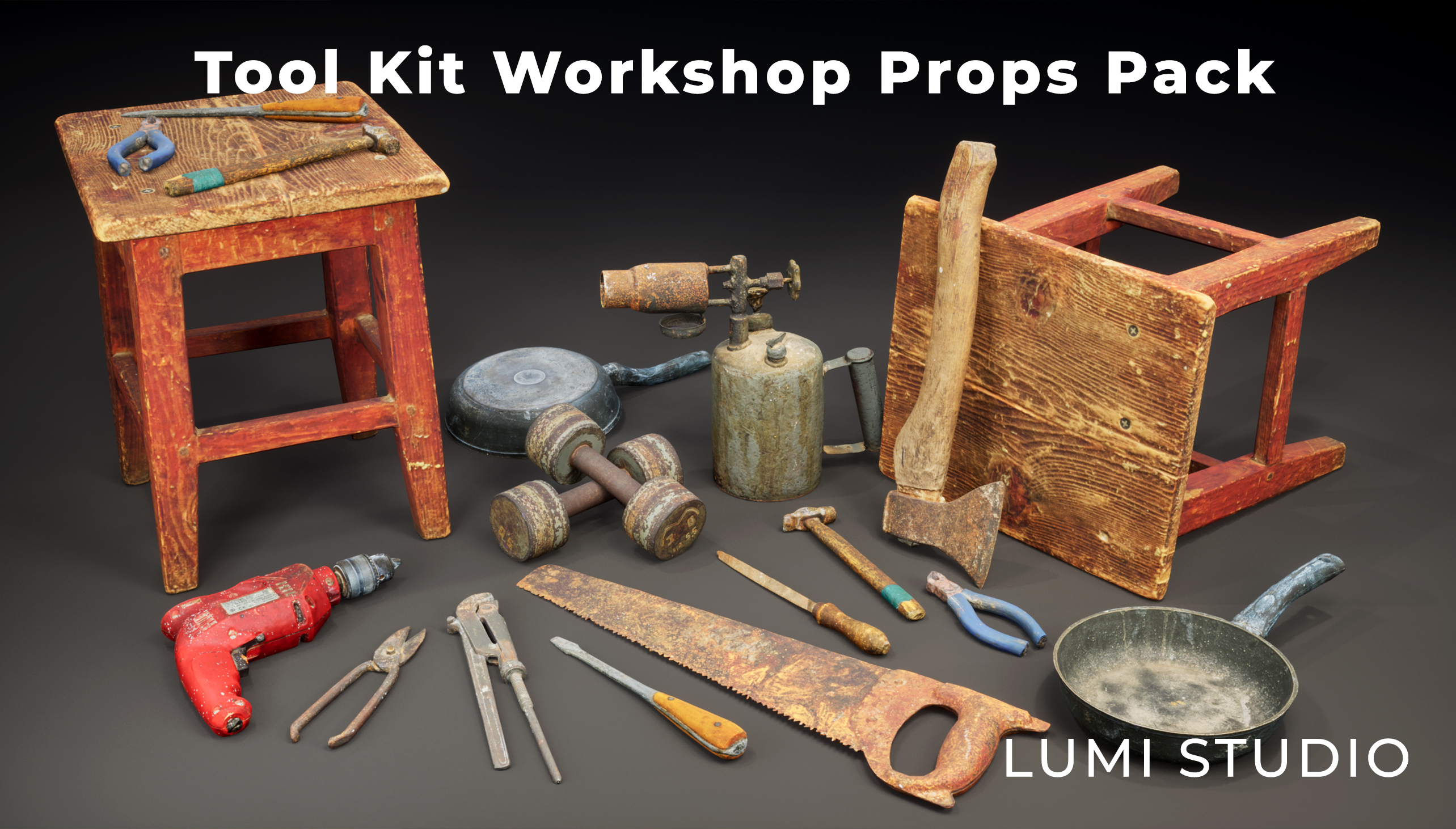 Tool Kit Workshop Props Pack | Fab