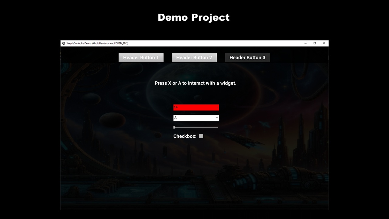 Simple Controller (Advanced Input Device) Plugin