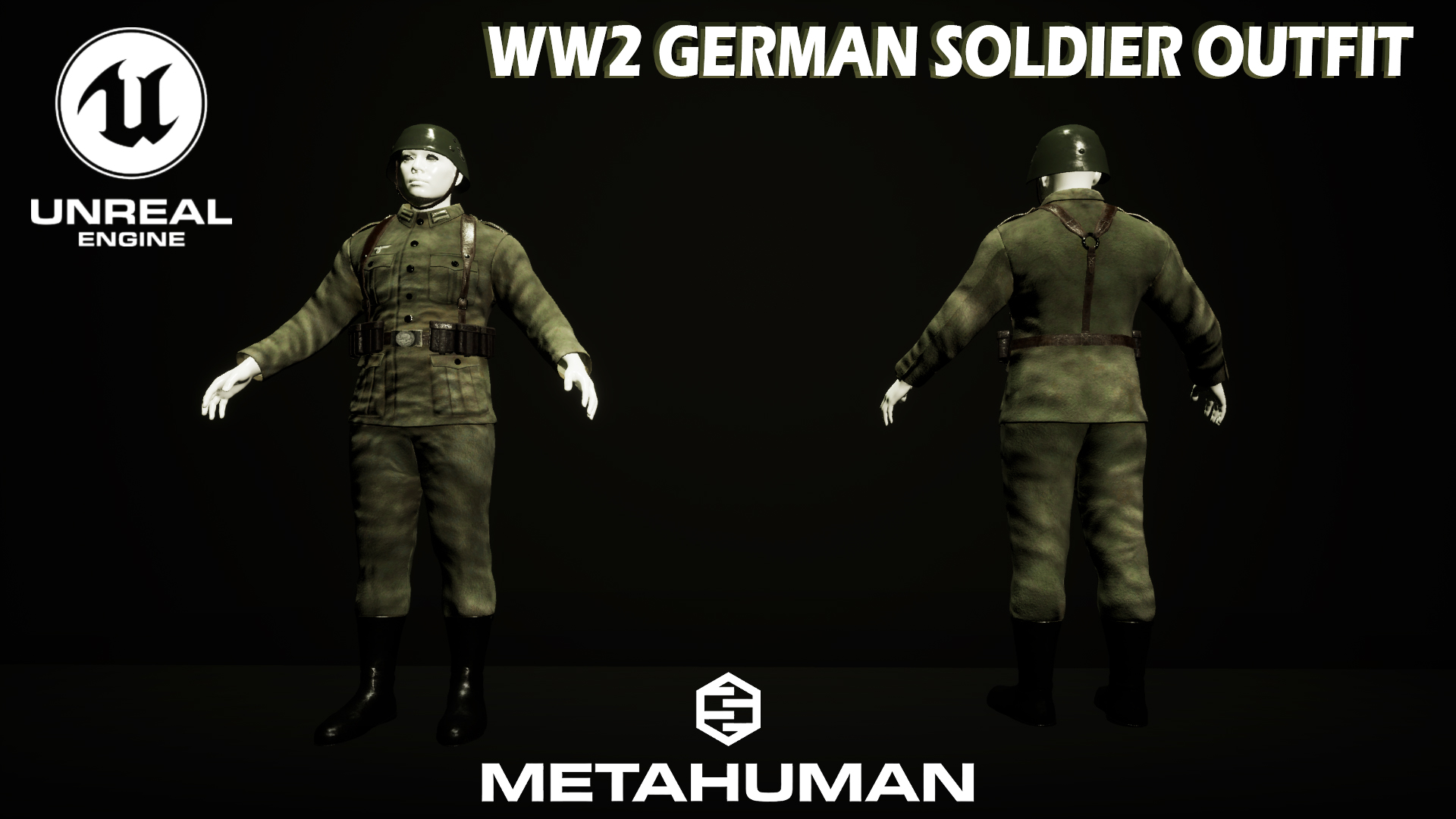 Metahuman WW2 German Soldier Outfit | Fab