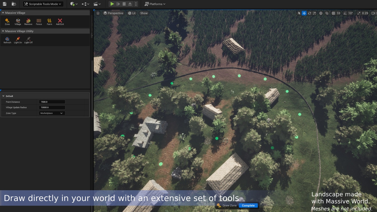 Massive | Village - Procedural villages, farms and ruins with PCG