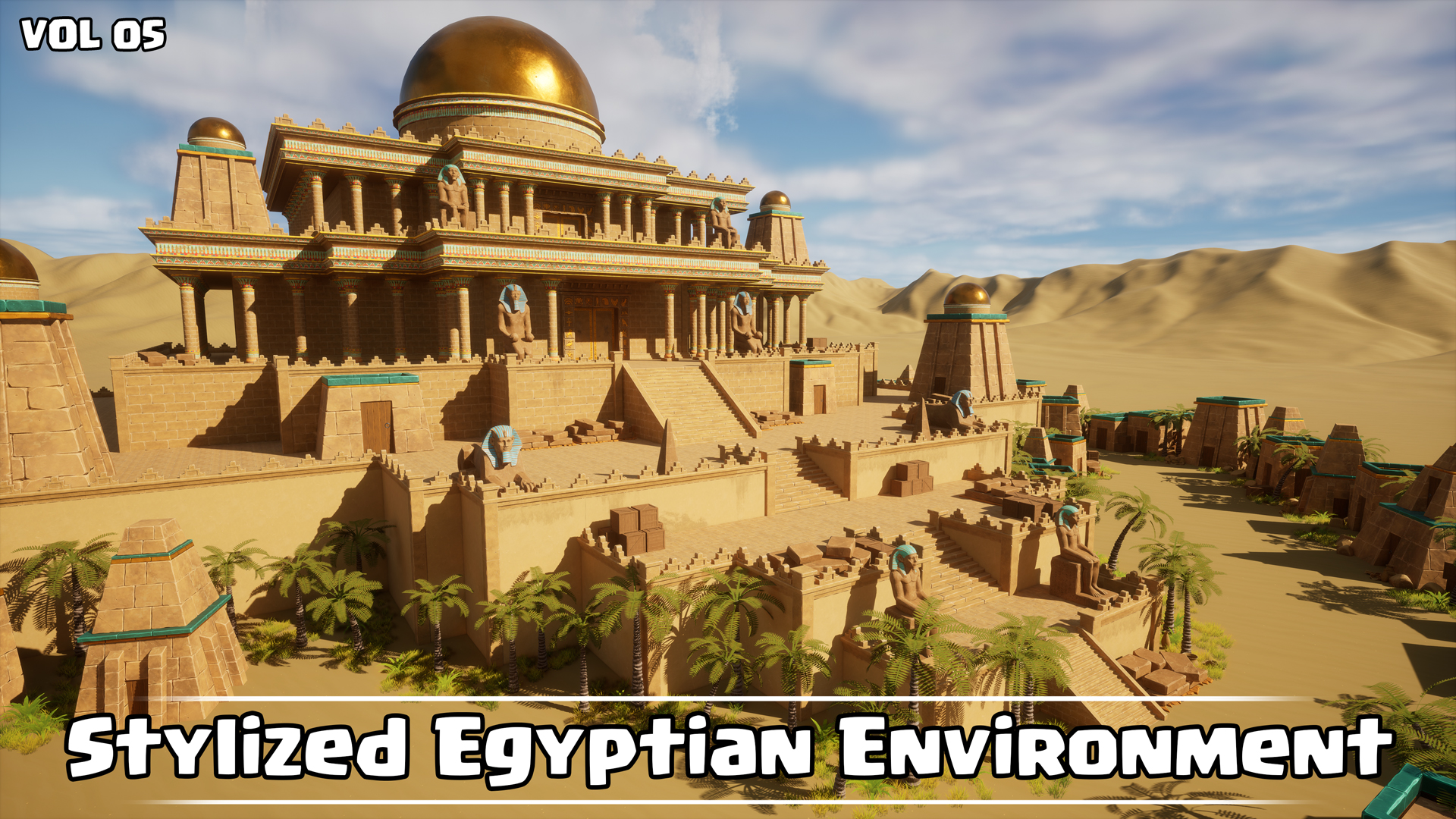 Stylized Egyptian Environment VOL 05 | Fab