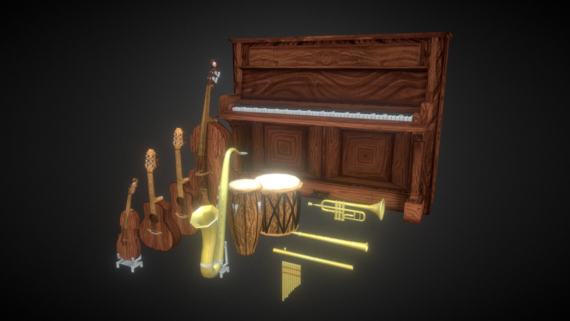 Set Instrumentos Musicales | Fab