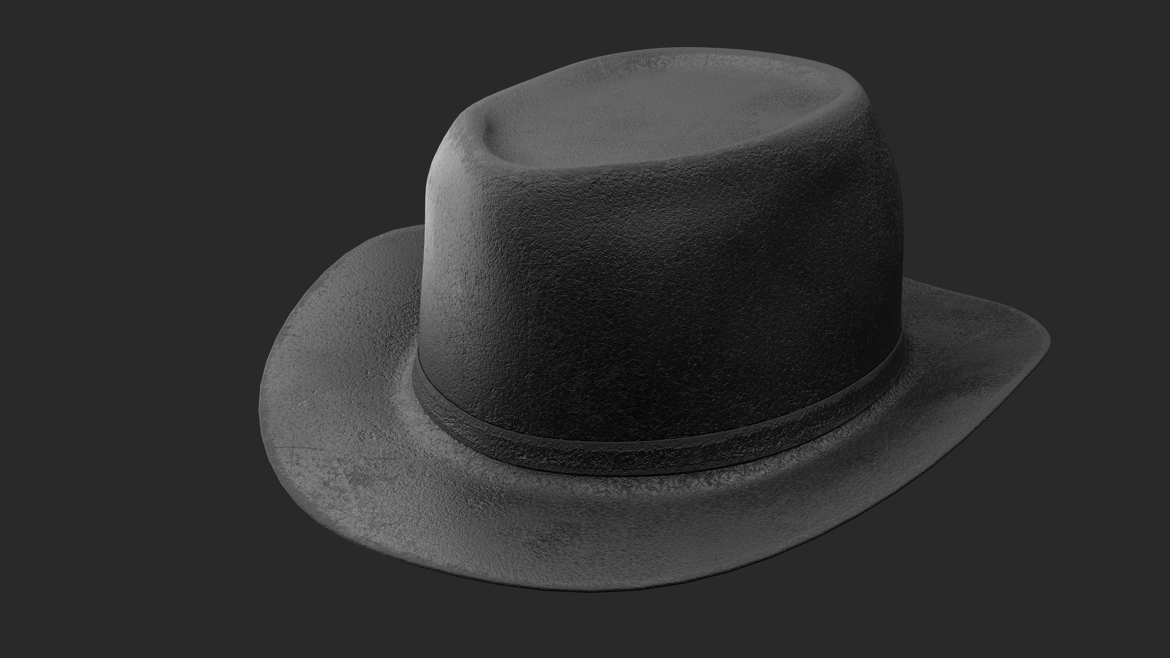 Midnight Outlaw Hat – Realistic Black Leather Cowboy | Fab