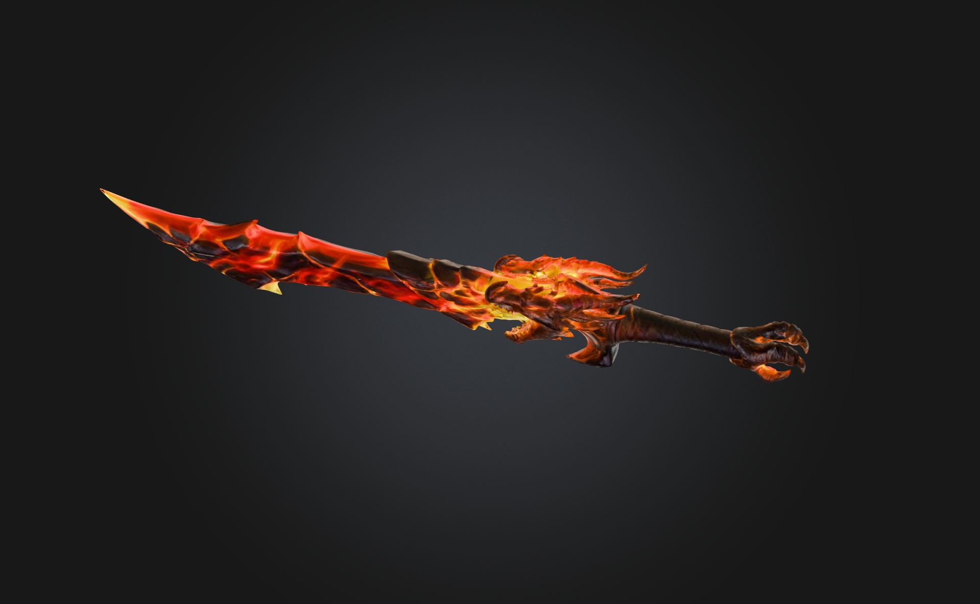 Dragon Fire Sword – Flaming Fantasy Blade | Fab