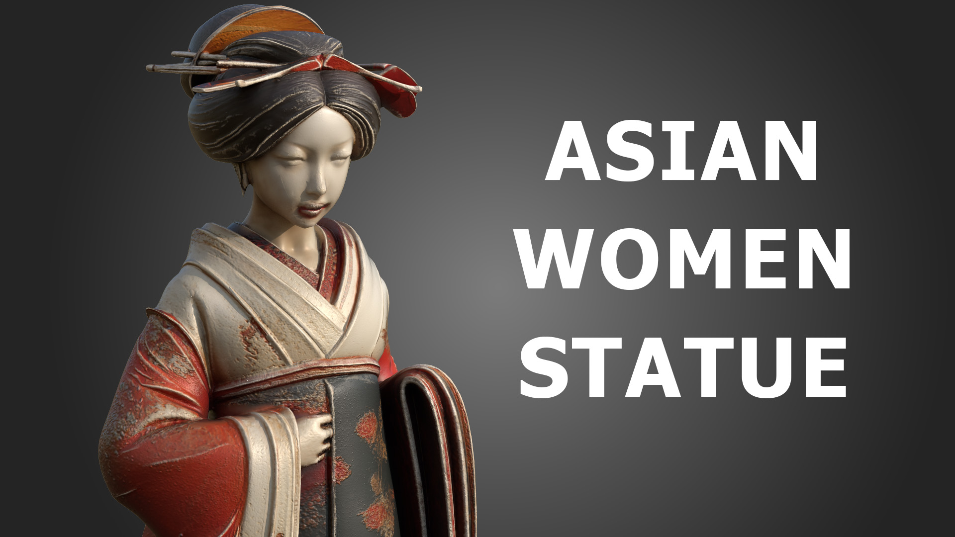 Elegant Oriental Noble Asian Women Statues | Fab