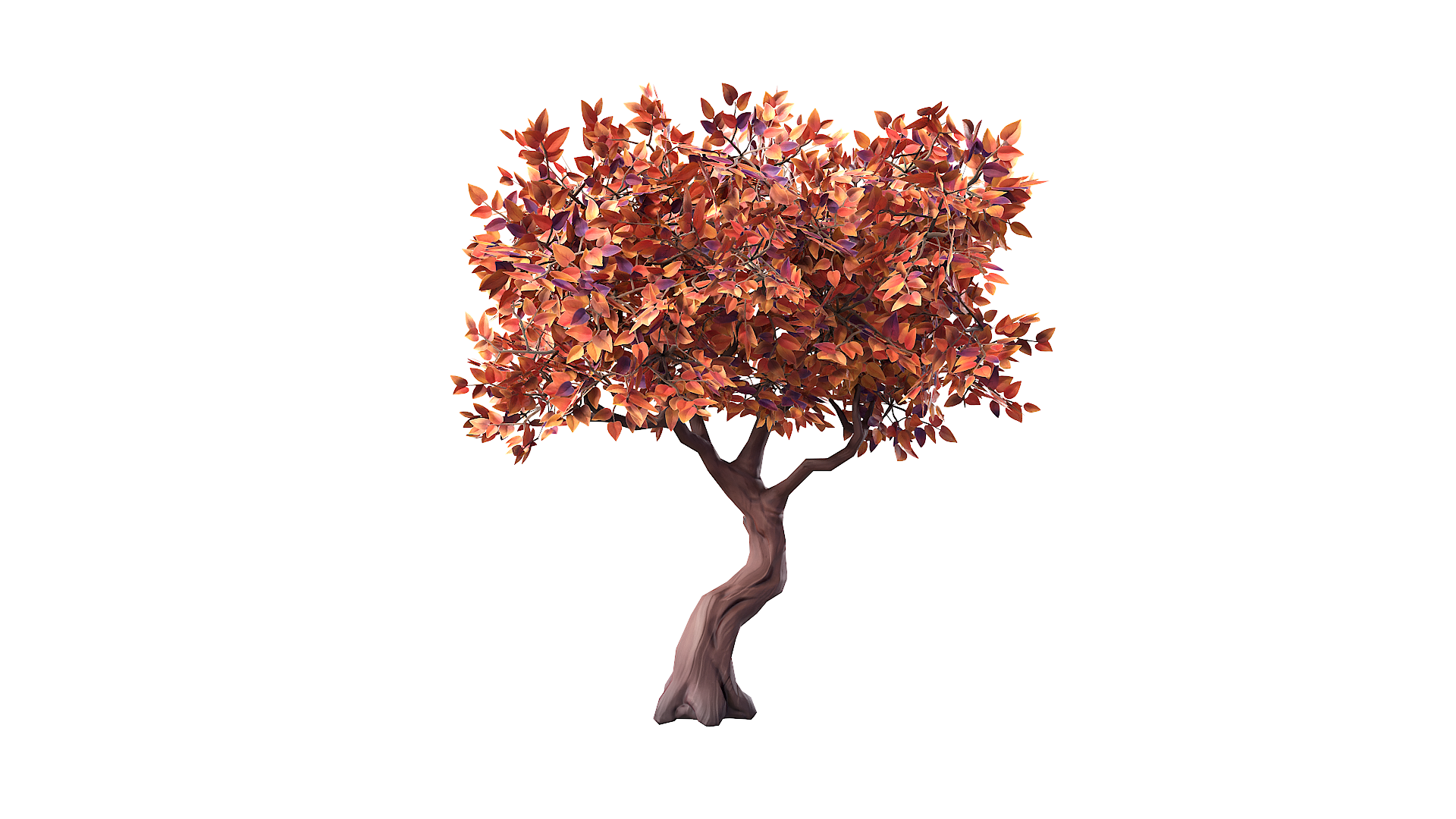 Stylized Tree 02 Autumn | Fab