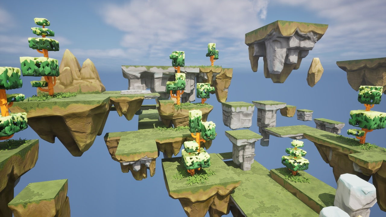 Stylized Floating Island Package | Fab