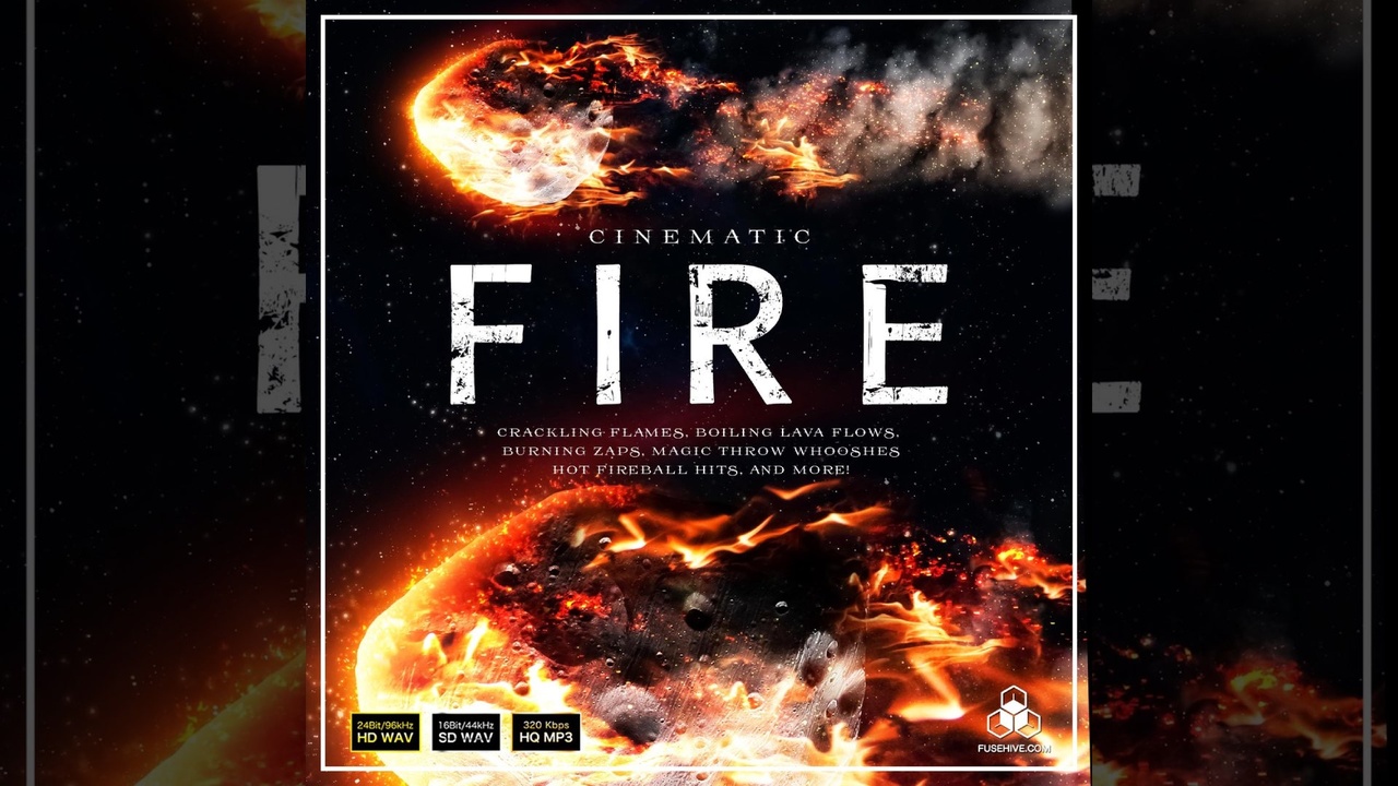 Cinematic Fire Sound Effects Library - Burning Fireball, Flame Spells ...