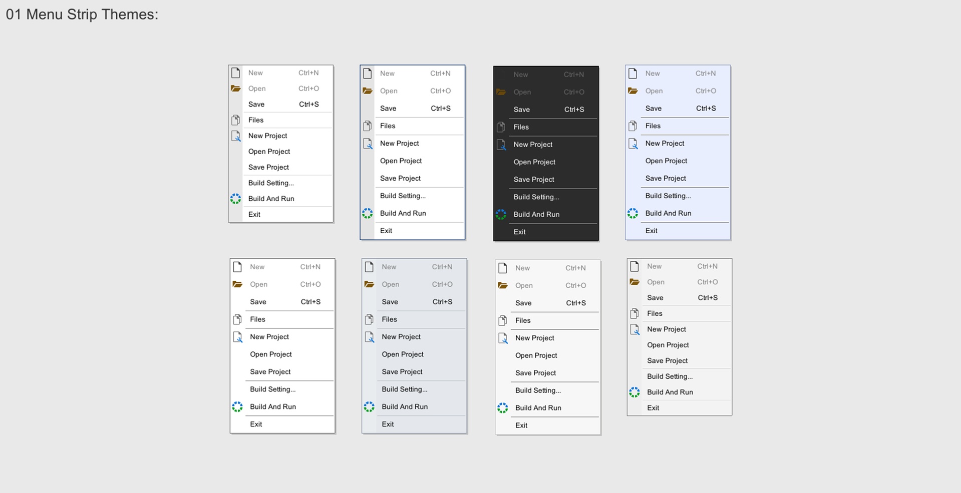 Menu Strip UI | Fab