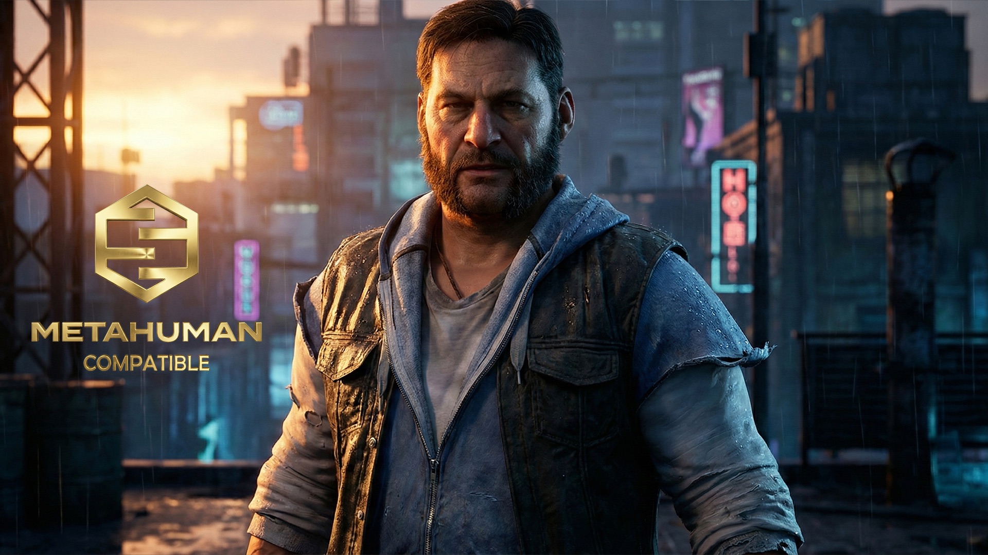 Rugged Street Brawler Layered Denim Vest and Distressed Hoodie Urban ...