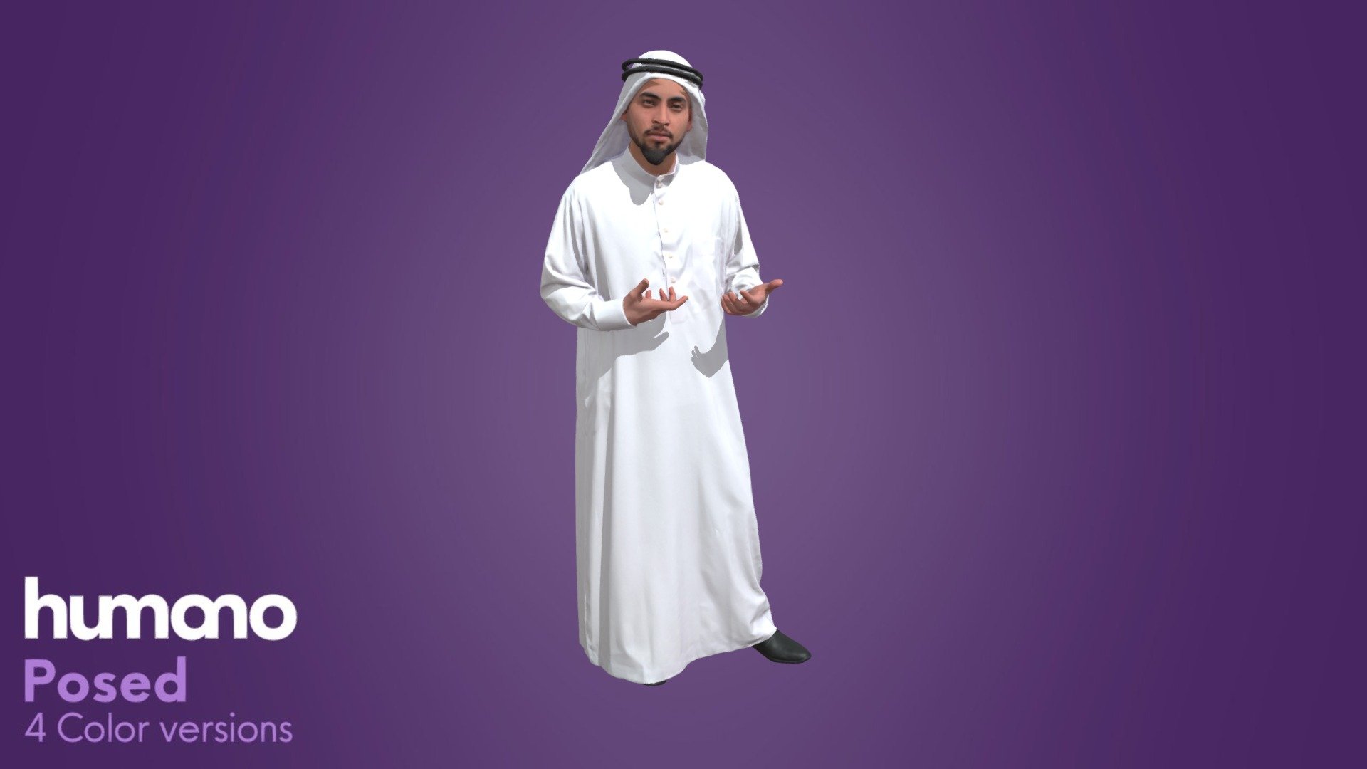 Posed Arab Man Standing - Humano 067-6096 | Fab